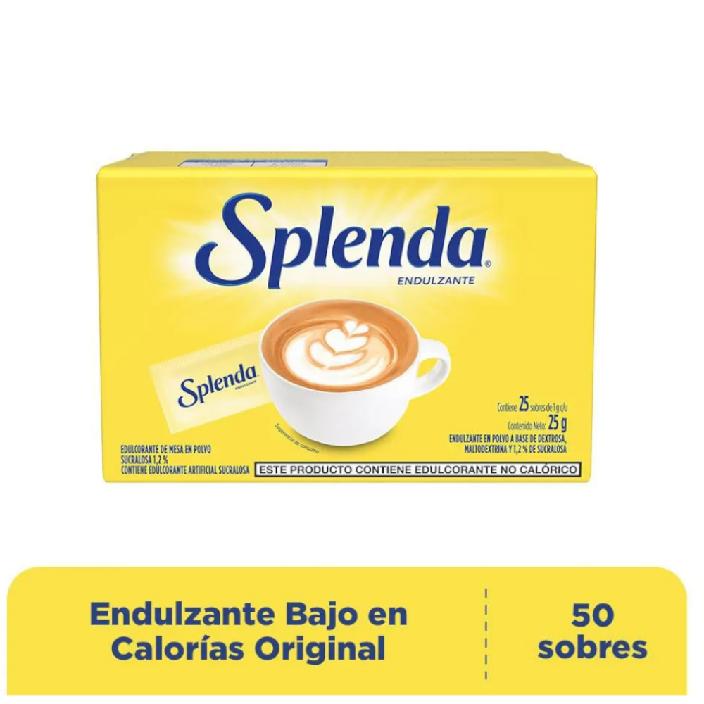 Endulzante Splenda Sobres 50 Unidades | SuperBooM